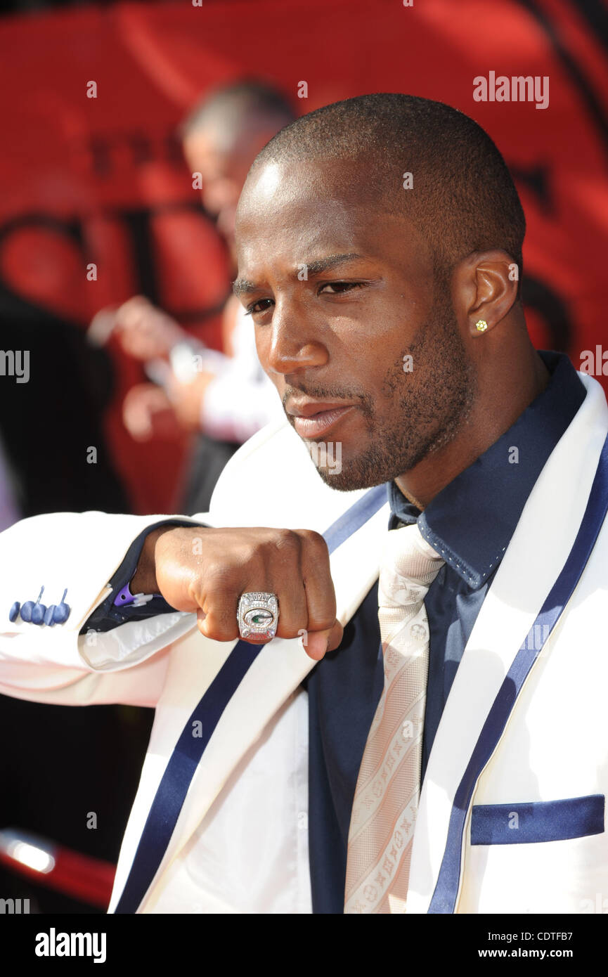 Jarrett Bush on the red carpet of ESPN's 2011 ESPY awards at the Nokia ...