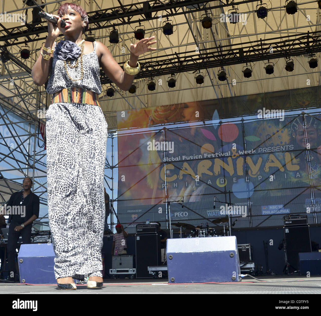 July 16, 2011 - Philadelphia, Pennsylvania, U.S. - Grammy Award Winner ESTELLE performs at the ...