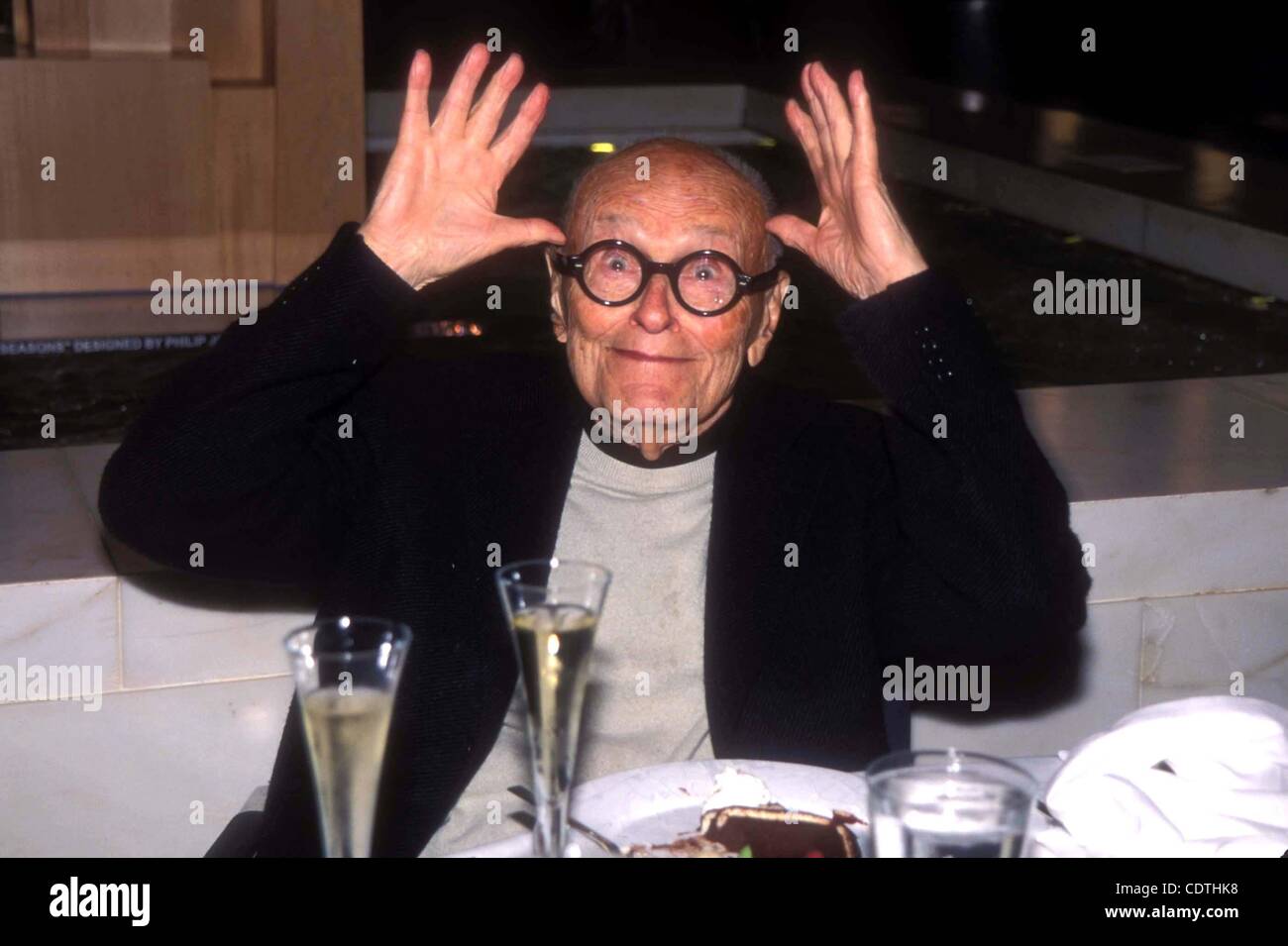 PHILIP JOHNSON CELEBRATES HIS 95TH BIRTHDAY AT THE FOUR SEASON, NEW ...