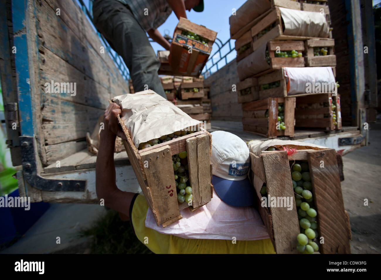 Jul 07, 2011 - Cascas, Peru - Workers shoulder carry over 75 lbs of ...