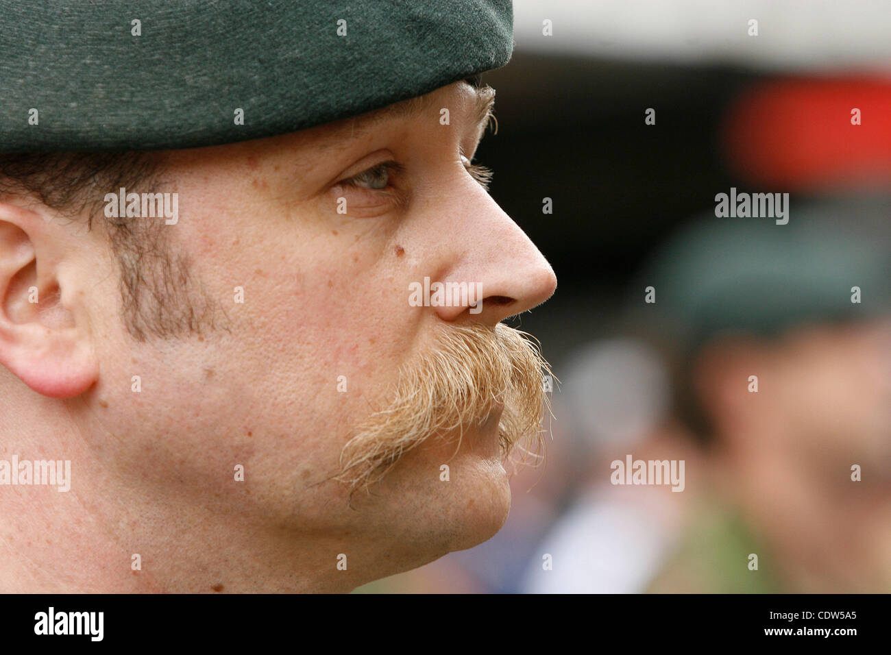 The 2nd Battallion of the Rifles march through the streets of Croydon ...