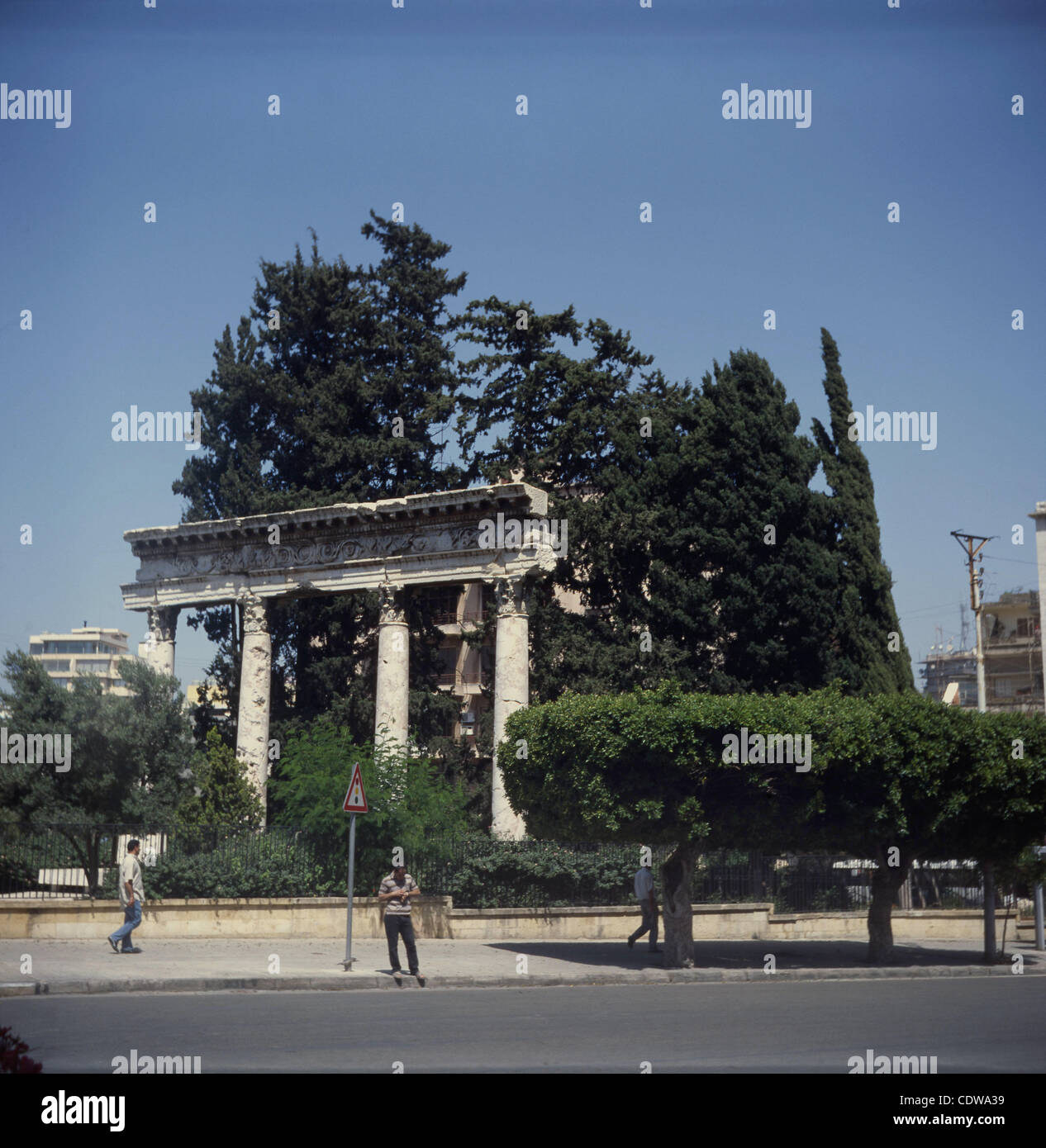 June 17, 2011 - Beirut, Lebanon - Columns from the peristyle of the ...
