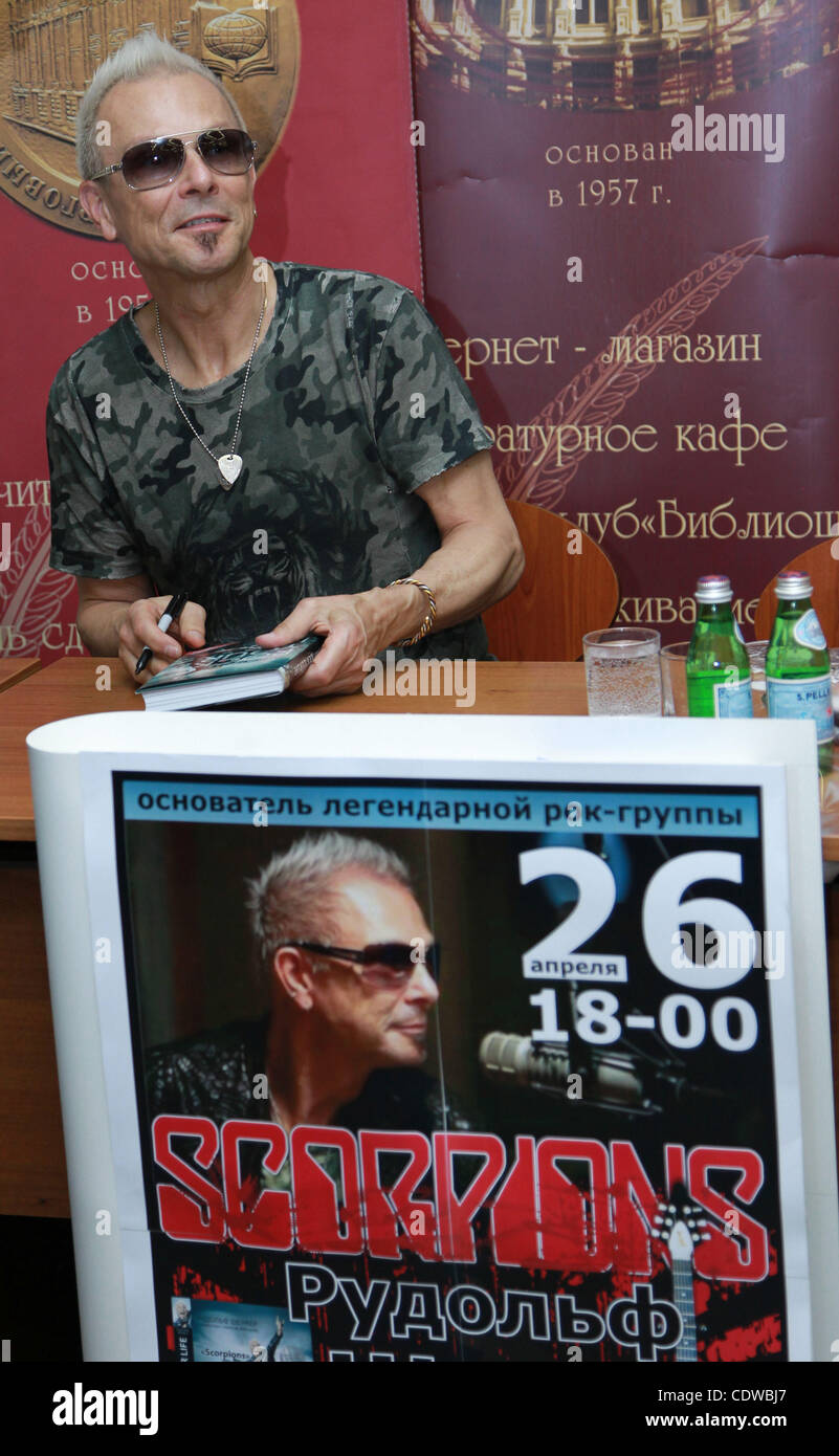 Moscow,Russia. Autograph session by Scorpions rock band guitarist ...