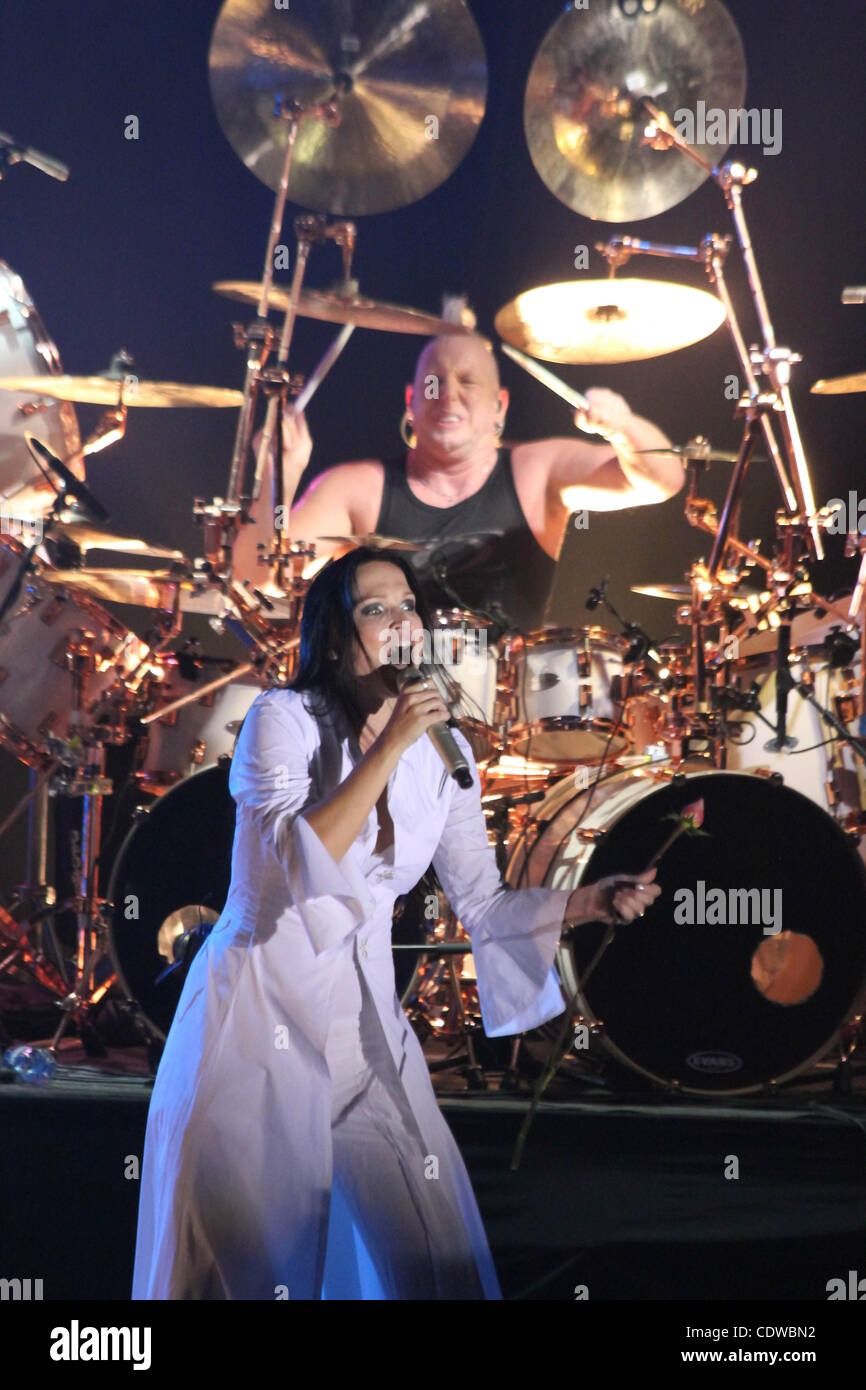 Finnish singer-songwriter Tarja Turunen performing in Moscow Stock ...