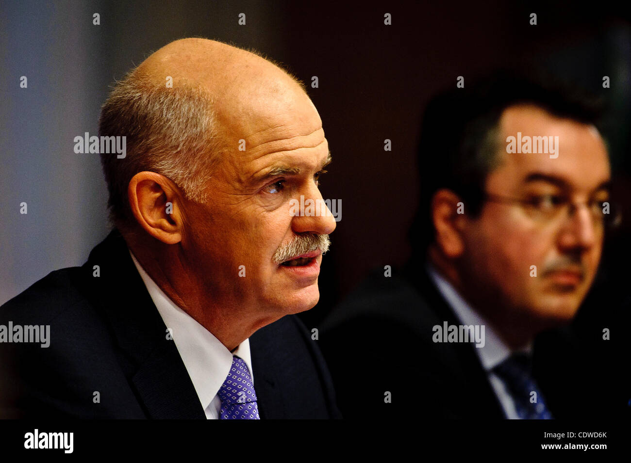 June 24, 2011 - Brussels, BXL, Belgium - Greek Prime Minister Georgios ...