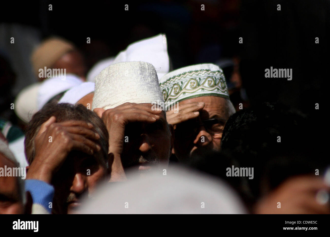 An Kashmiri muslims take part during sit protest aganist Killing of ...