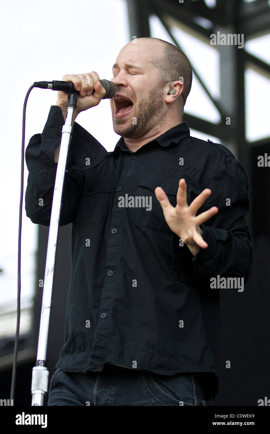 May 24, 2011 - Columbus, Ohio, U.S - Finger 11 lead vocalist Scott ...
