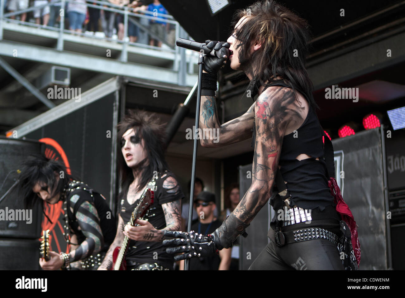 May 24, 2011 - Columbus, Ohio, U.S - Black Veil Brides lead vocalist ...
