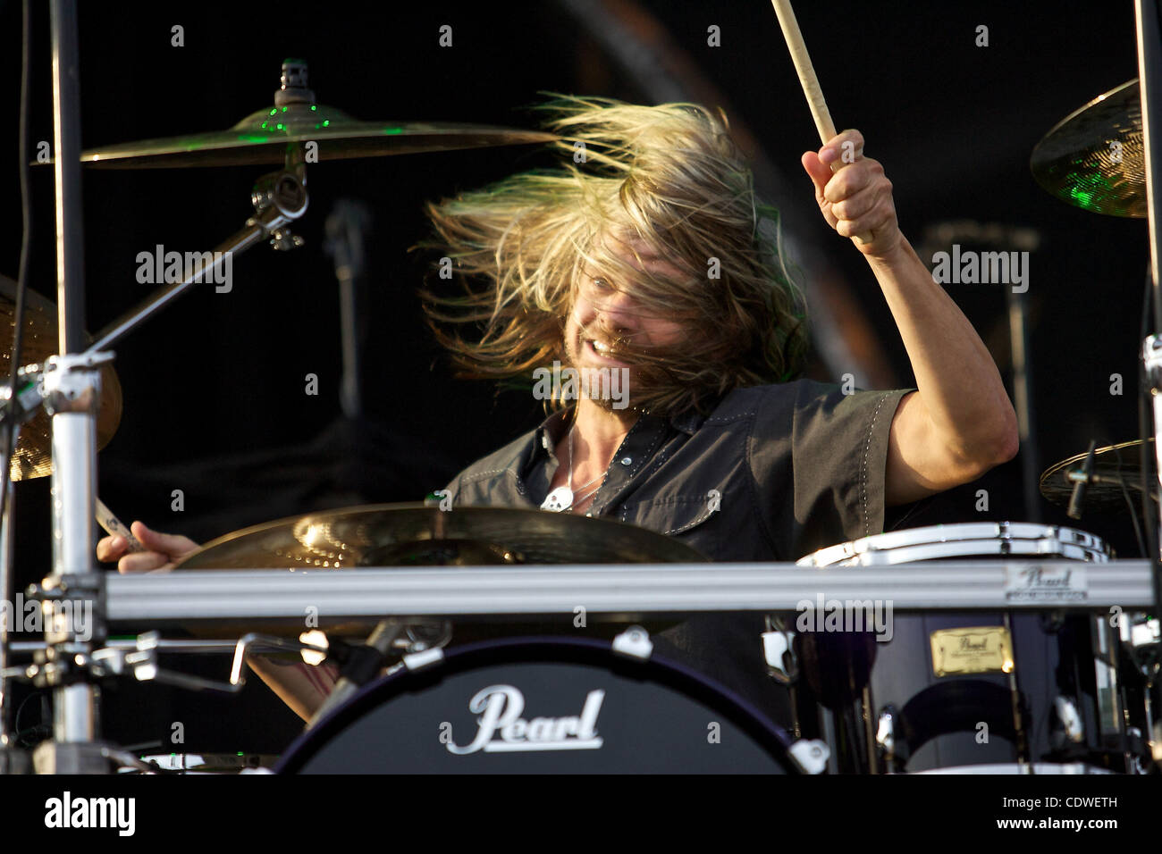 May 24, 2011 - Columbus, Ohio, U.S - Staind drummer Will Hunt at Rock ...