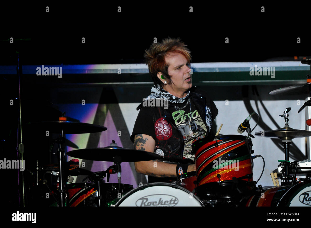 July 7, 2011 - Orange Beach, Alabama, U.S - Poison drummer Rikki ...