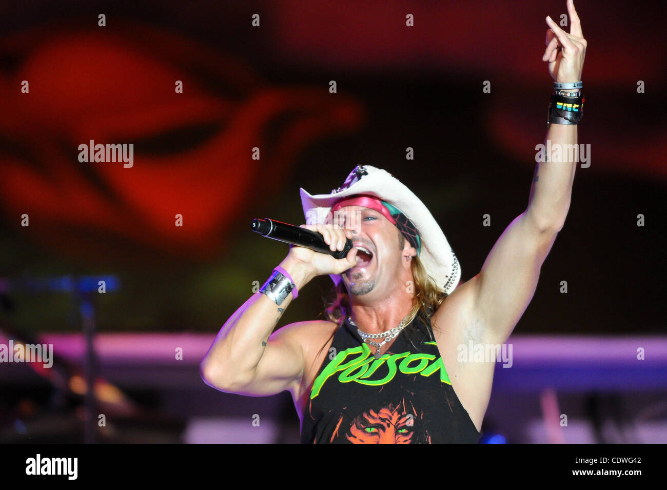 July 7, 2011 - Orange Beach, Alabama, U.S - Poison lead singer Bret ...