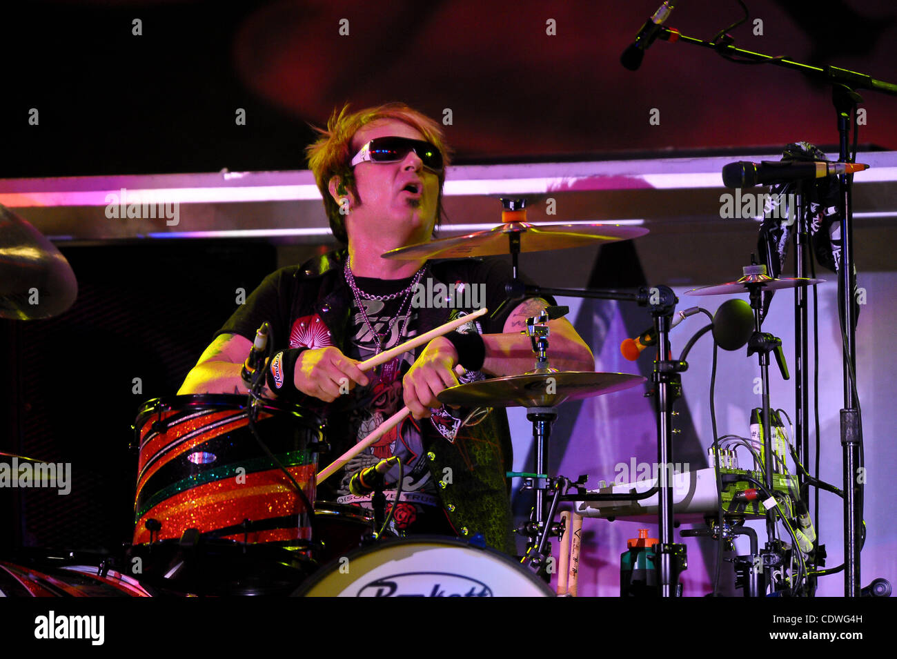 July 7, 2011 - Orange Beach, Alabama, U.S - Poison drummer Rikki ...