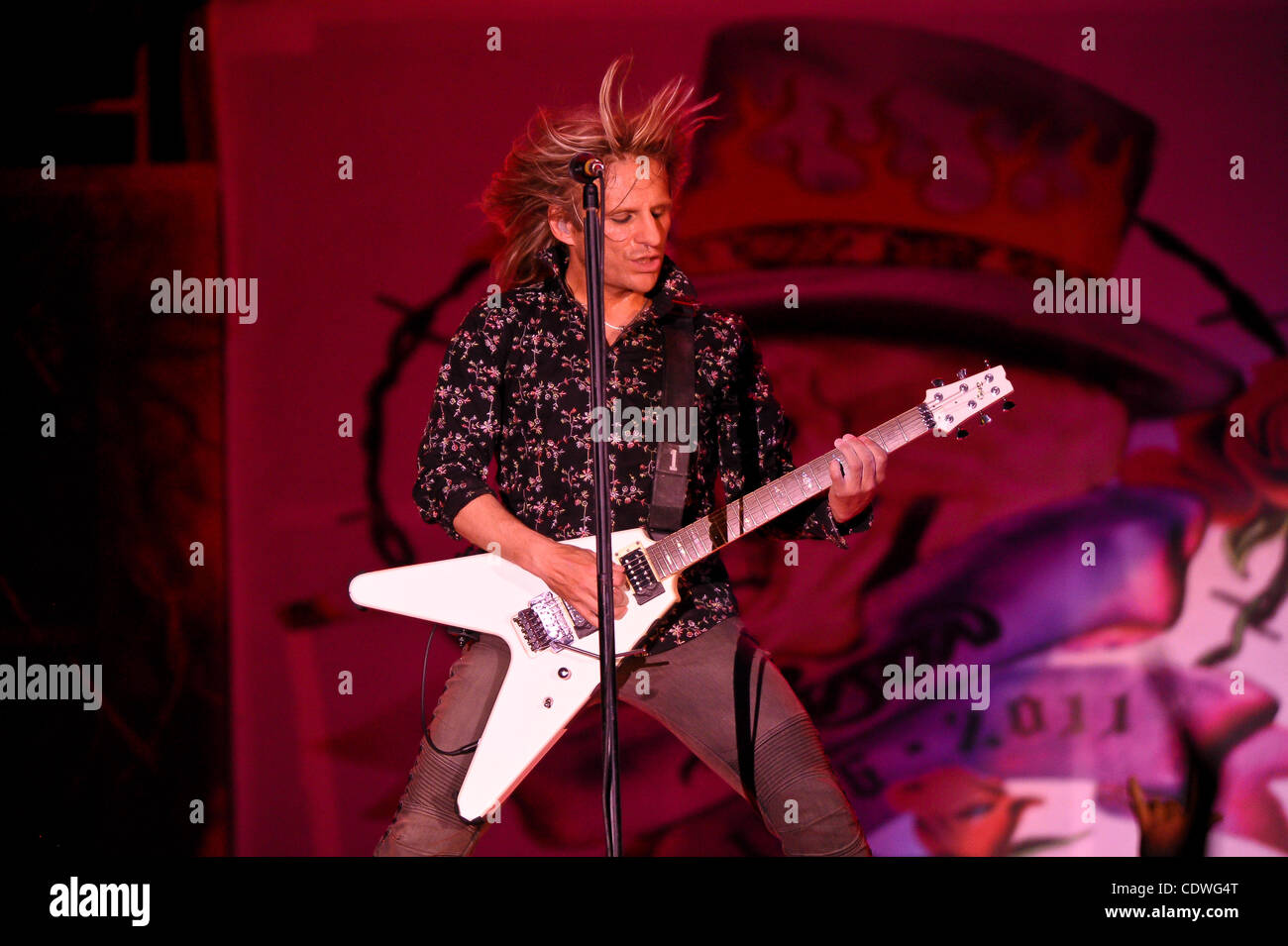 July 7, 2011 - Orange Beach, Alabama, U.S - Poison guitarist CC DeVille ...