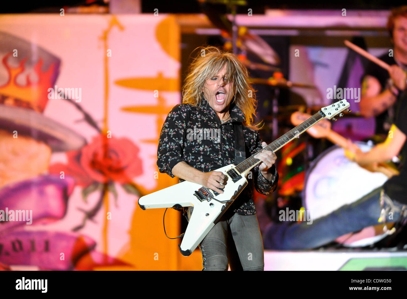 July 7, 2011 - Orange Beach, Alabama, U.S - Poison guitarist CC DeVille ...