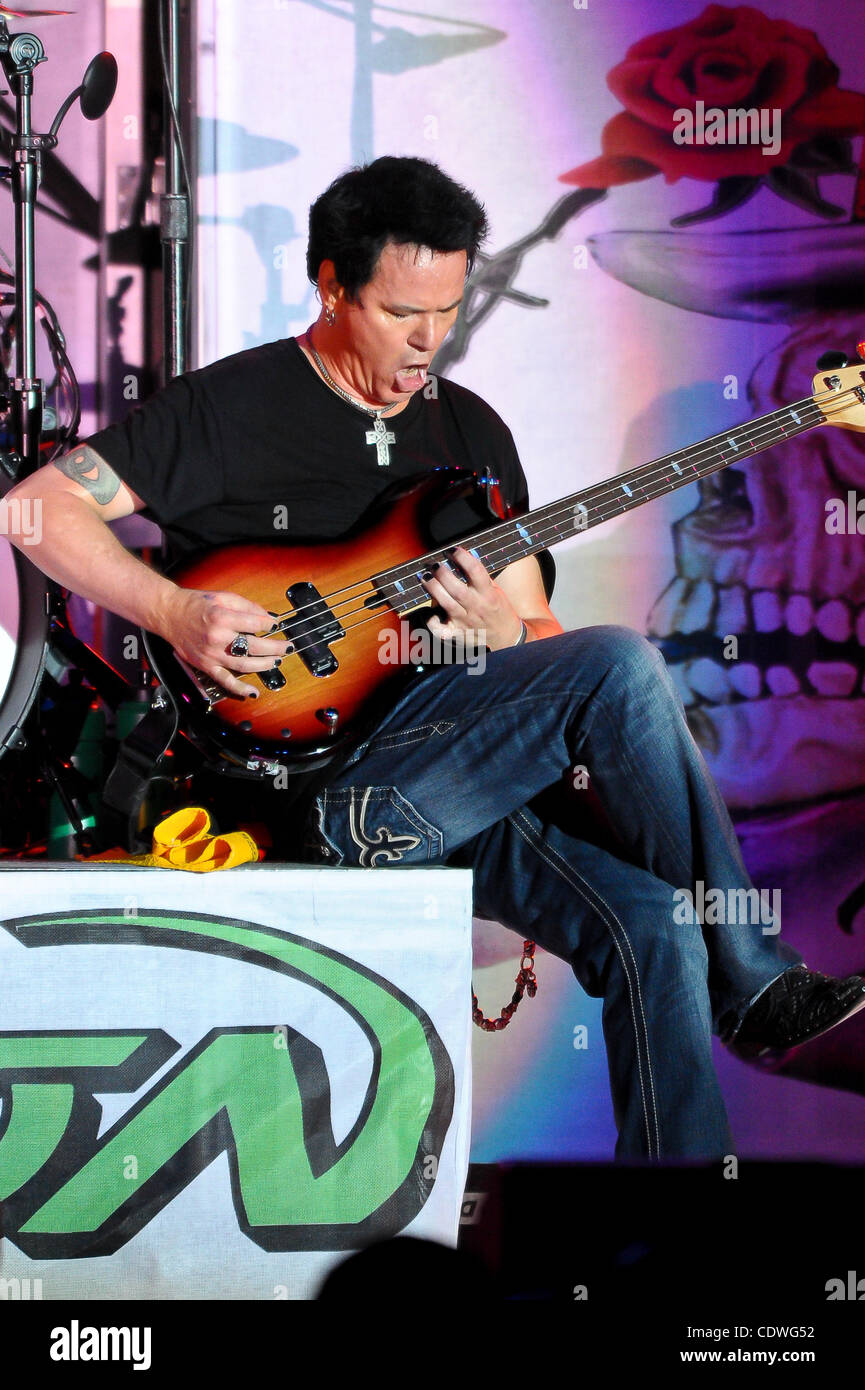 July 7, 2011 - Orange Beach, Alabama, U.S - Poison bassist Bobby Dall ...
