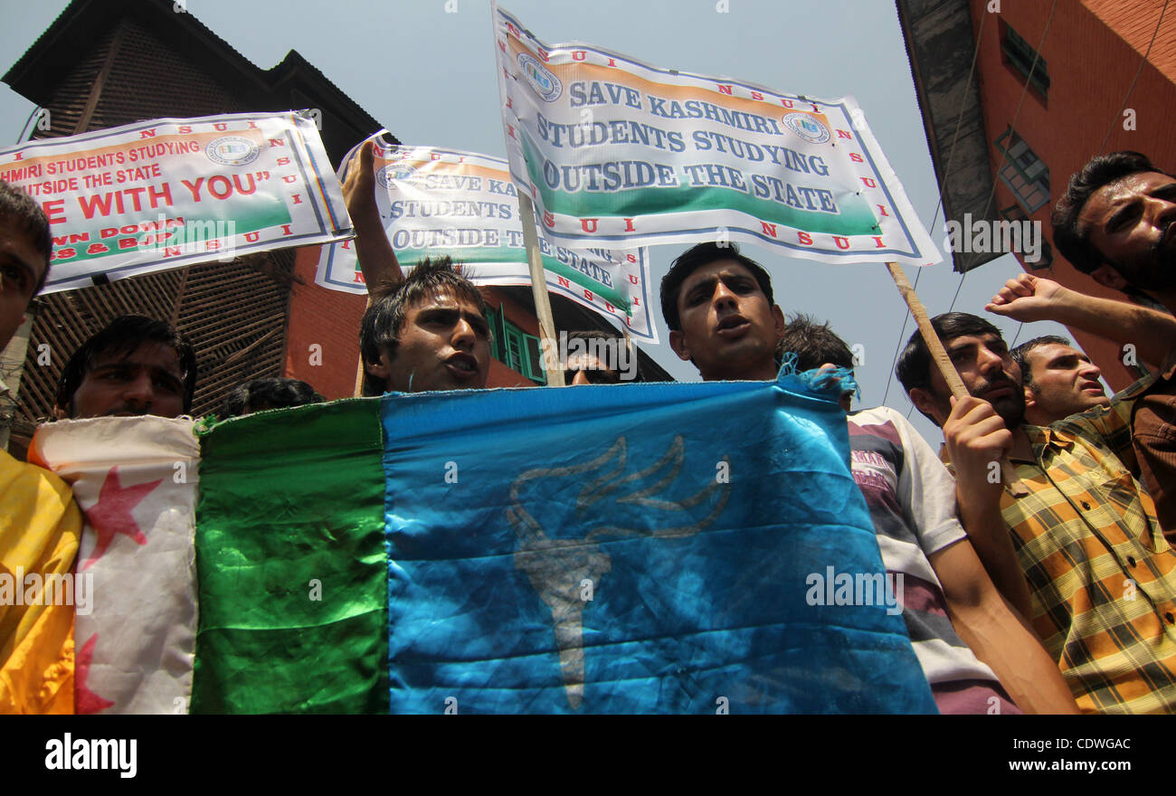 Members of the National Students Union of India (NSUI), the student ...