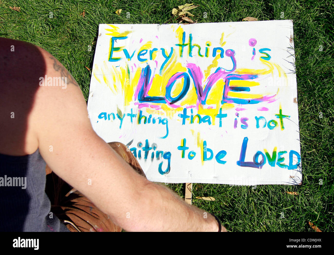 Oct. 15, 2011-Charlottesville, VA.-USA- Local artist Phillip Bowmaster ...