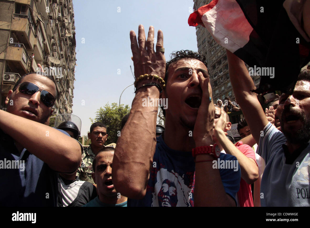 Egyptian protesters shout slogans against Israel during a protest in ...