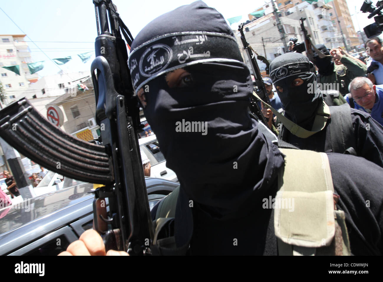 The military wing of the popular resistance committees hi-res stock ...