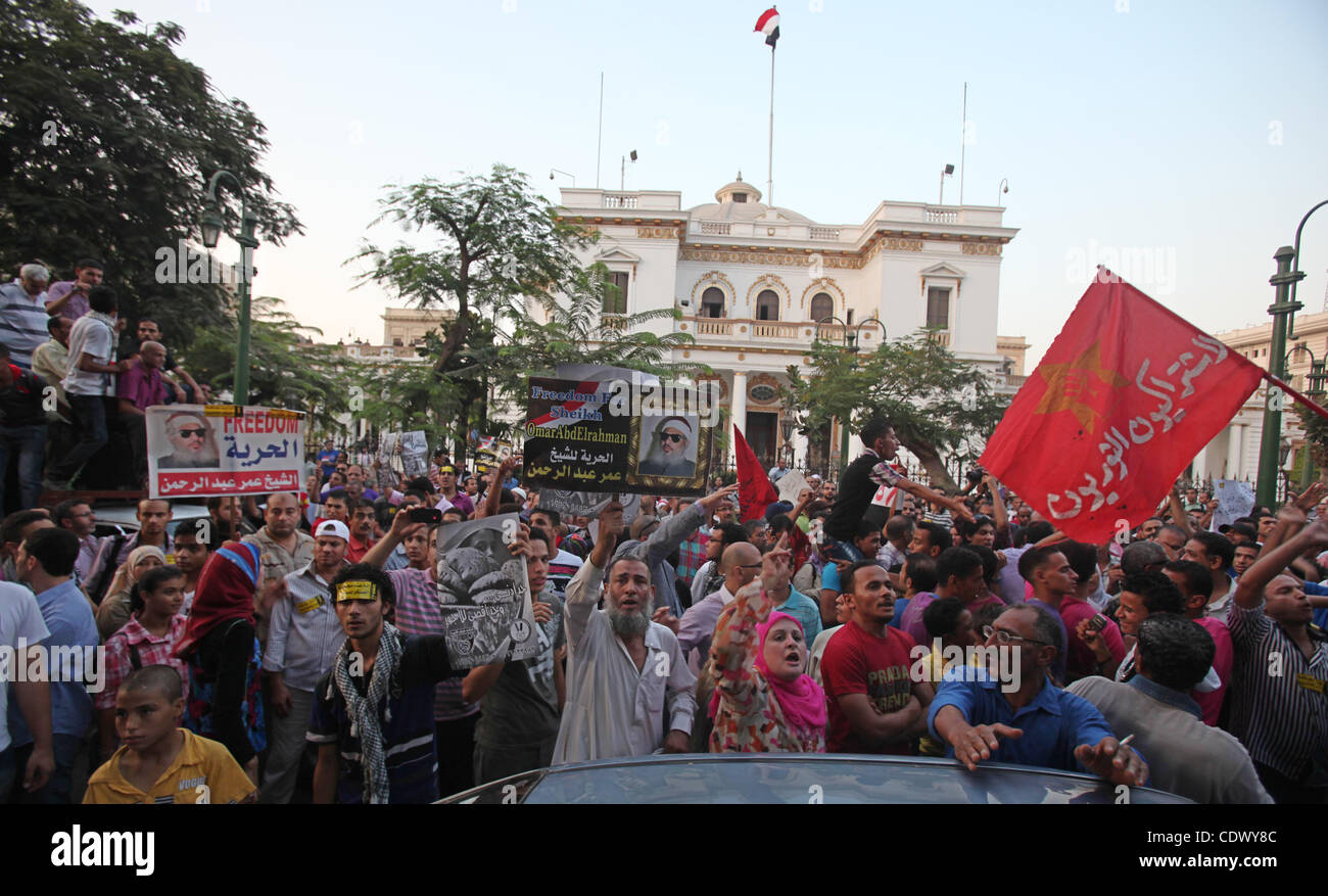 Hundreds of Egyptian activists marched in downtown Cairo to protest ...