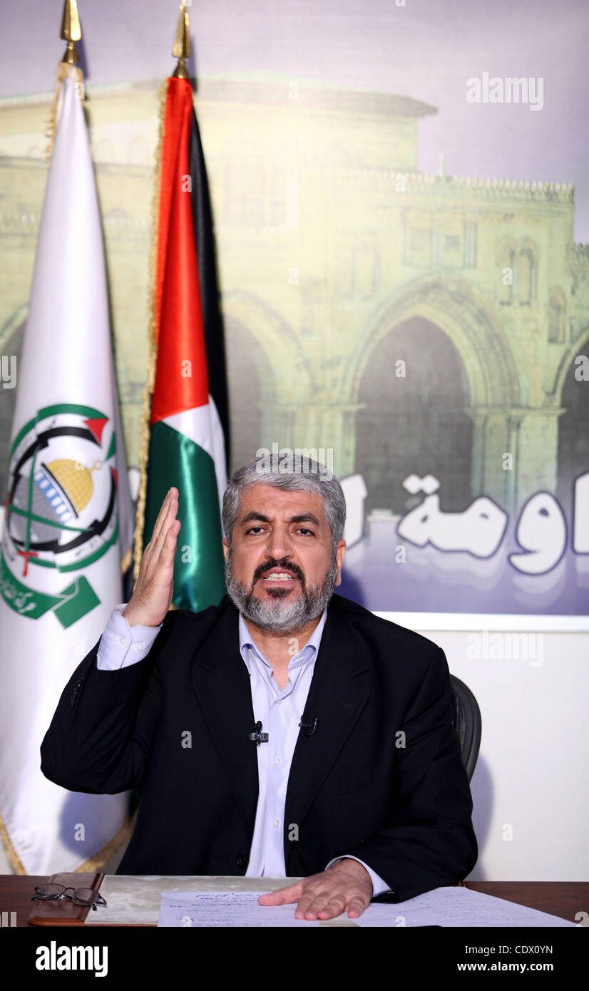 Oct. 11, 2011 - Damascus, Syria - Hamas leader KHALED MASHAAL talks ...