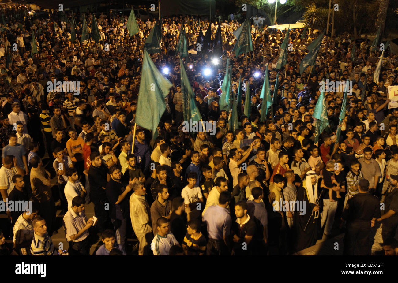 Oct. 12, 2011 - Gaza City, Gaza Strip - Palestinian members of Hamas ...
