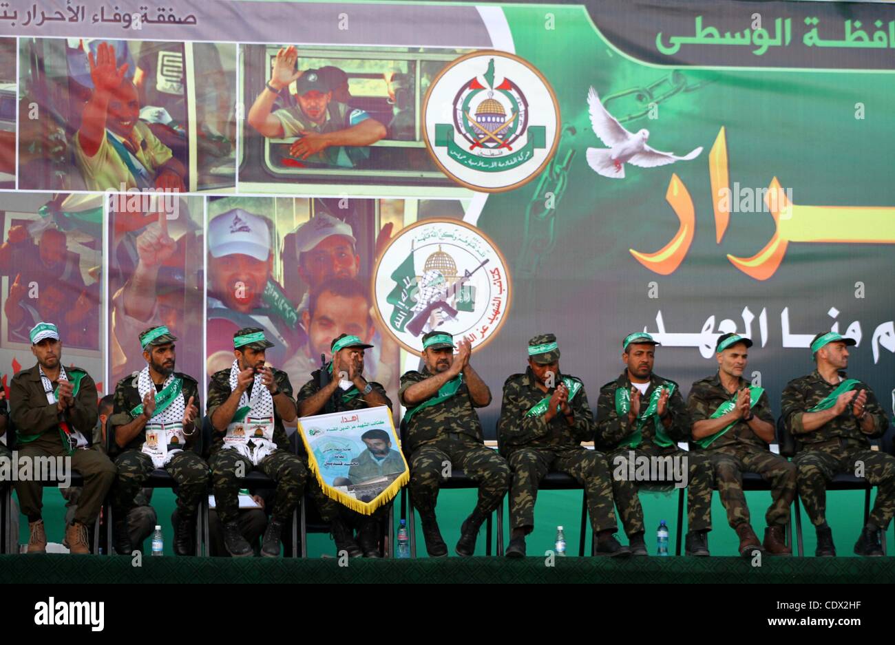 Oct. 28, 2011 - Gaza City, Gaza Strip, Palestinian Territory - Freed ...