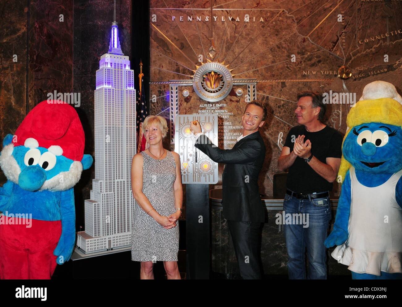 July 25, 2011 - Manhattan, New York, U.S. - The star of the SMURFS ...