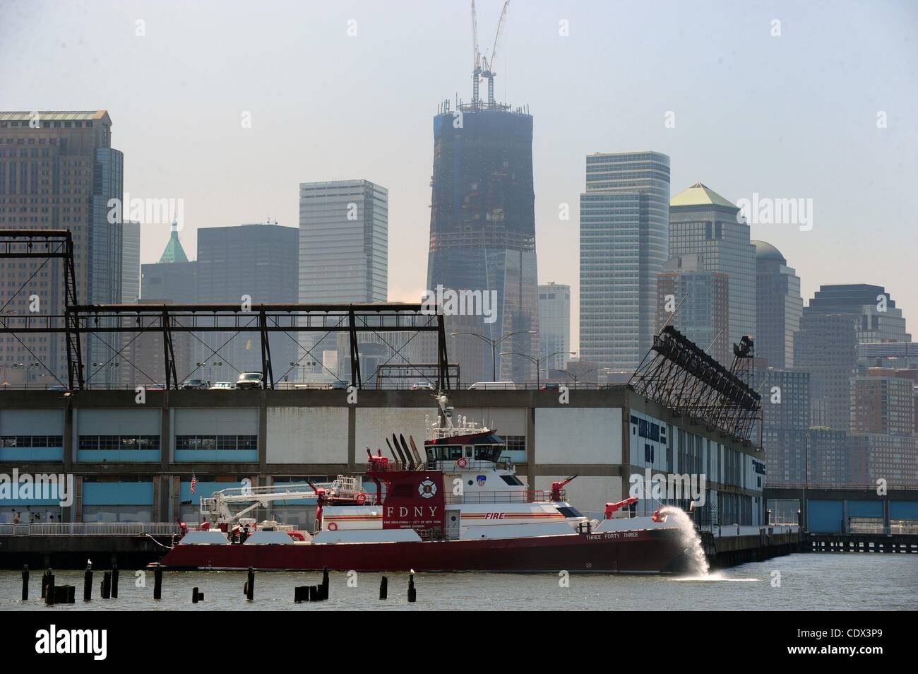 July 26, 2011 - Manhattan, New York, U.S. - The FDNY fireboat ...