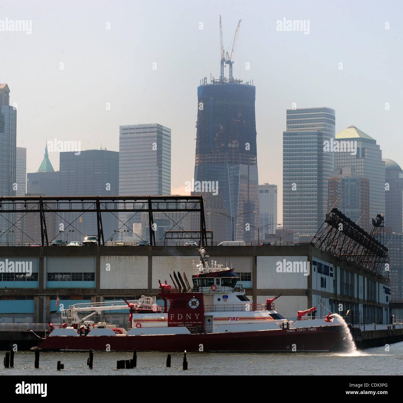 July 26, 2011 - Manhattan, New York, U.S. - The FDNY fireboat ...