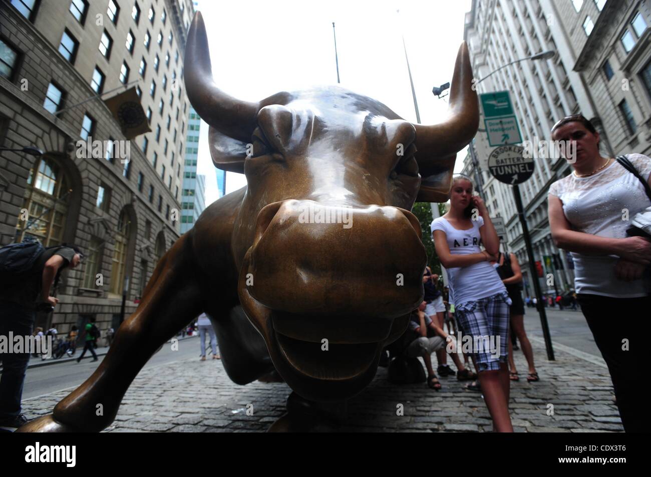 Aug. 10, 2011 - Manhattan, New York, U.S. - Charging Bull, which is sometimes referred to as the ...