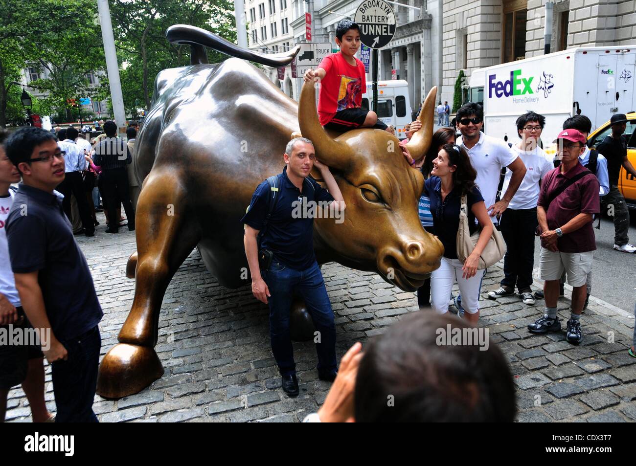 Aug. 10, 2011 - Manhattan, New York, U.S. - Charging Bull, which is sometimes referred to as the ...