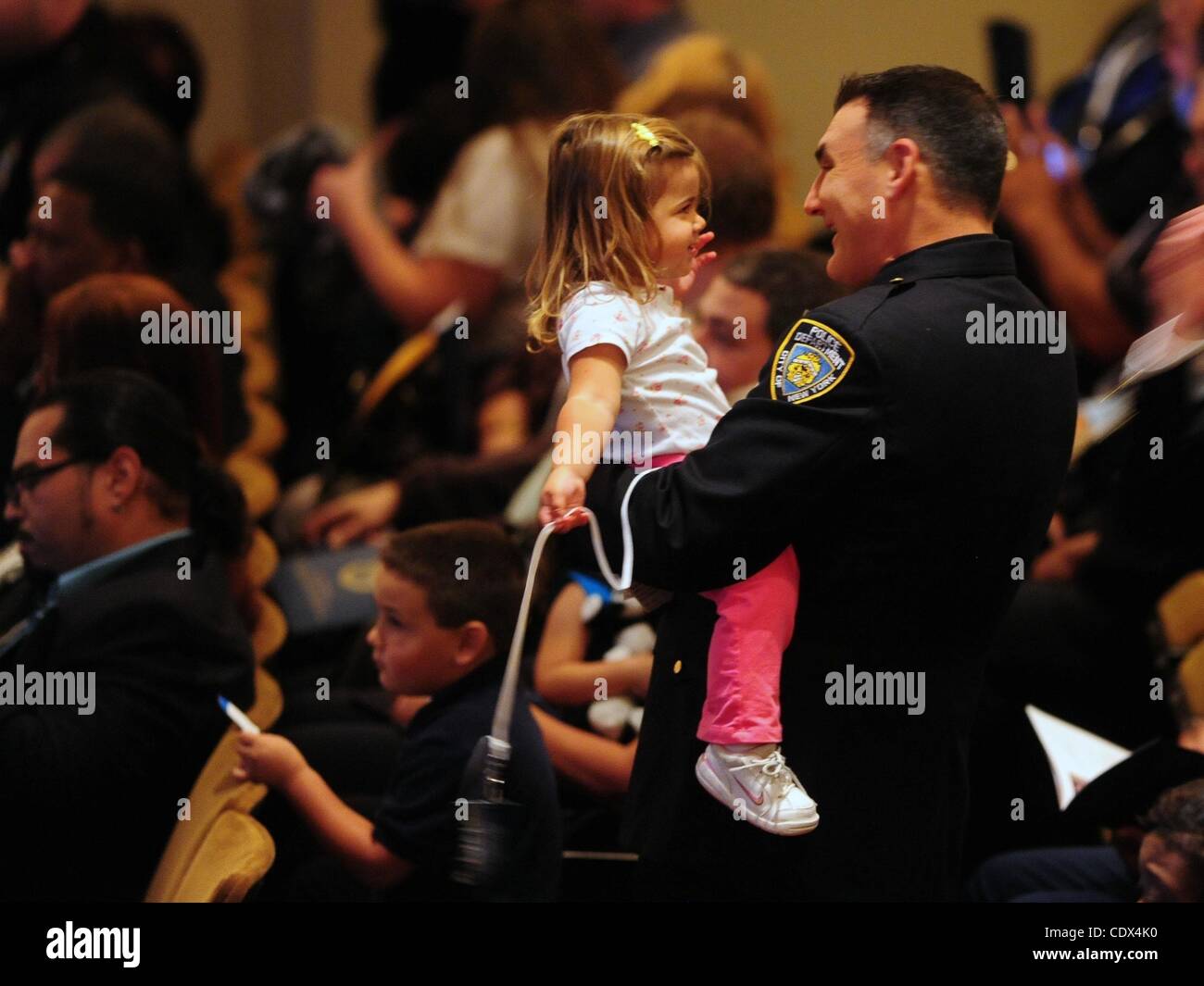Sept. 8, 2011 - Manhattan, New York, U.S. - A police officer and his ...
