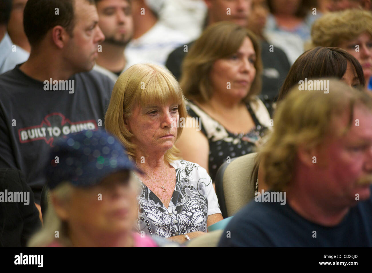 Cathy Thomas, Kelly's mother. Crowds gather in protest of the Fullerton ...