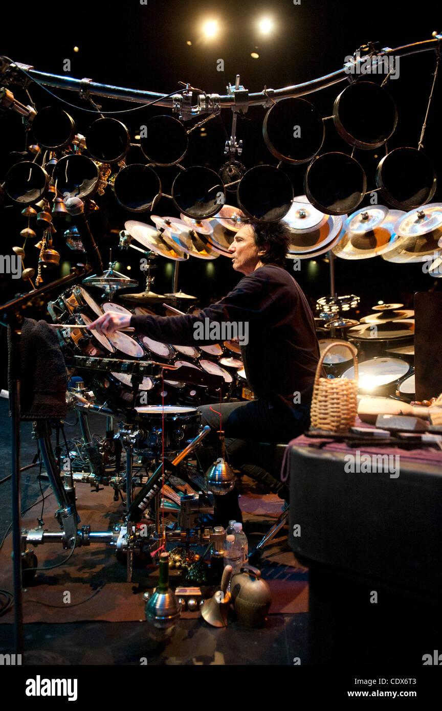 Aug. 13, 2011 - San Jose, California, USA - Drummer TERRY BOZZIO ...