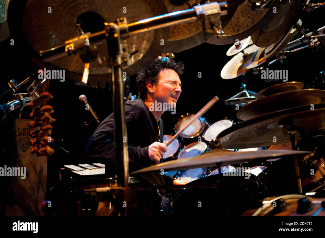 Aug. 13, 2011 - San Jose, California, USA - Drummer TERRY BOZZIO ...