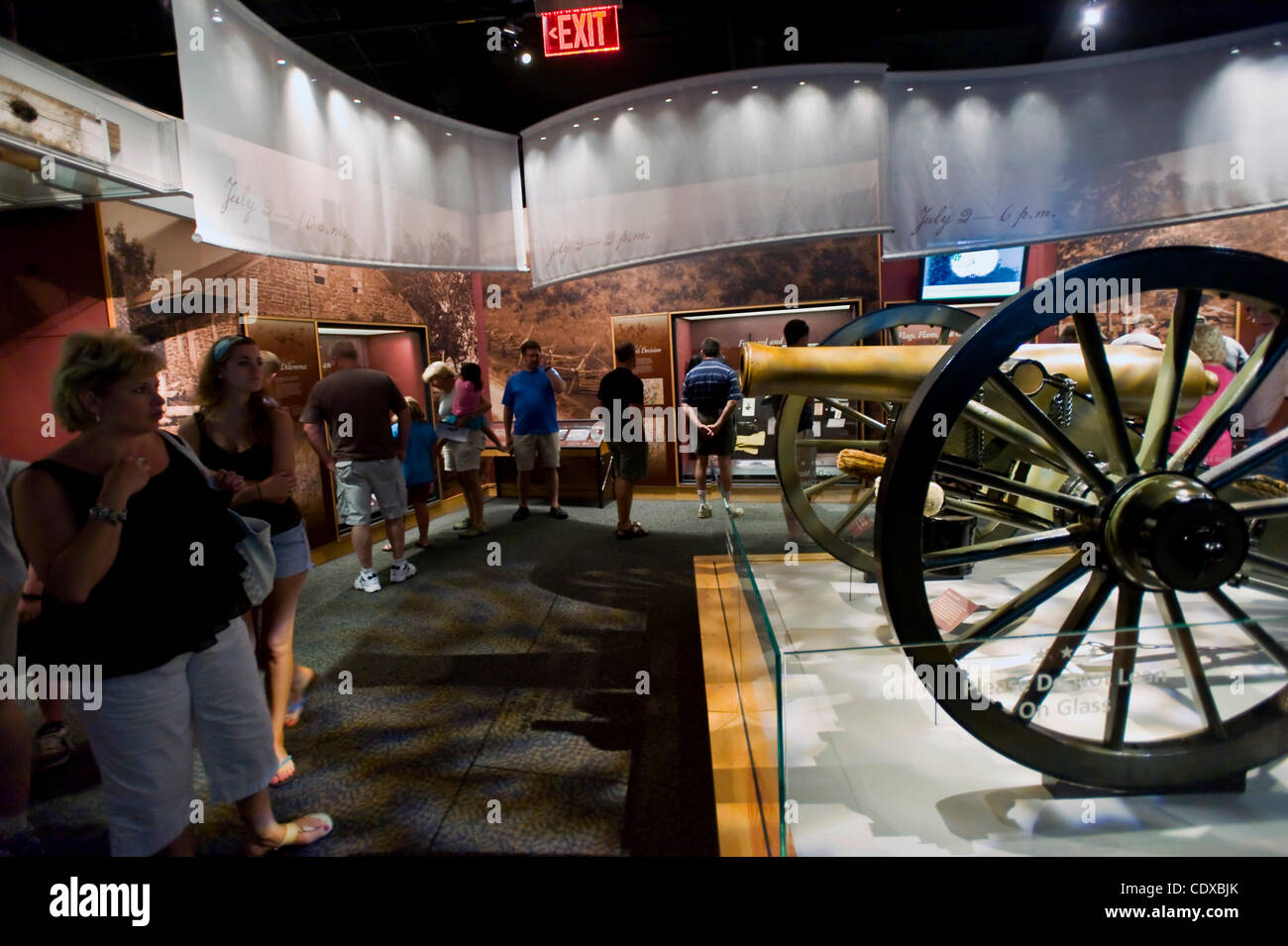 Aug 03, 2011 - Gettysburg, PA, USA - Visitors tour the Gettysburg ...