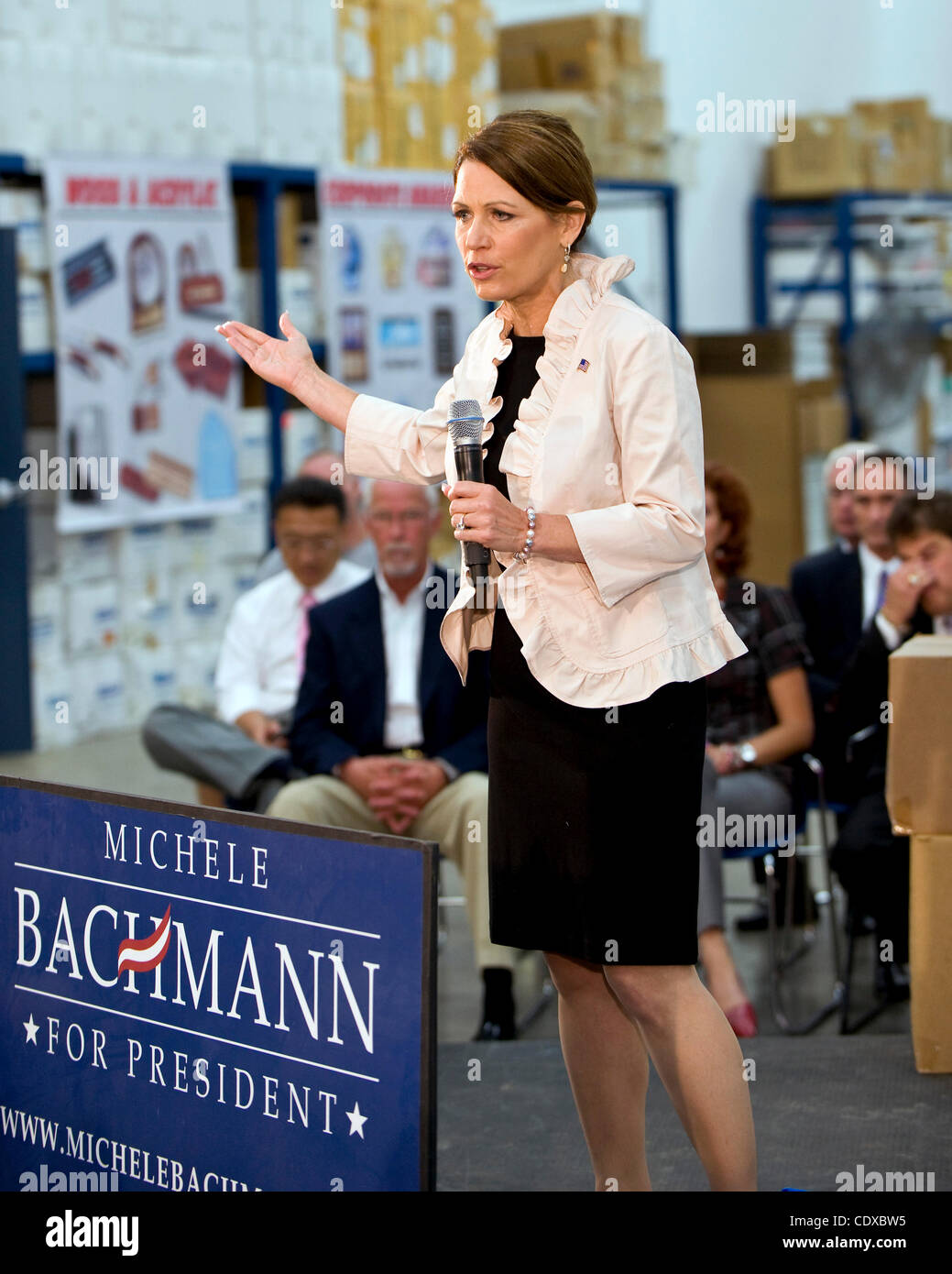 Aug. 10, 2011 - Clive, Iowa, USA - Michele Bachmann campaigns at ...