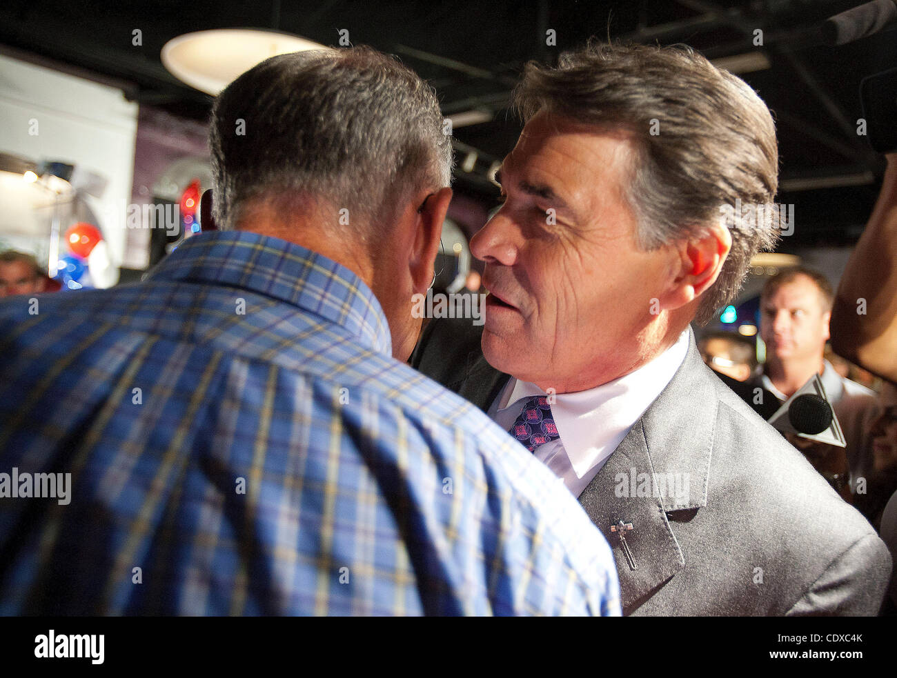 WATERLOO, IA - 14 AUG 11 - Republican Presidential candidate Rick Perry ...