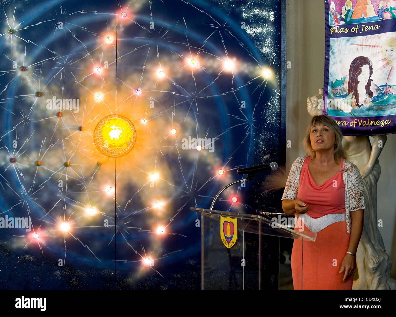 Oct. 15, 2011 - El Cajon, California, USA - Lani Calvert speaks about ...