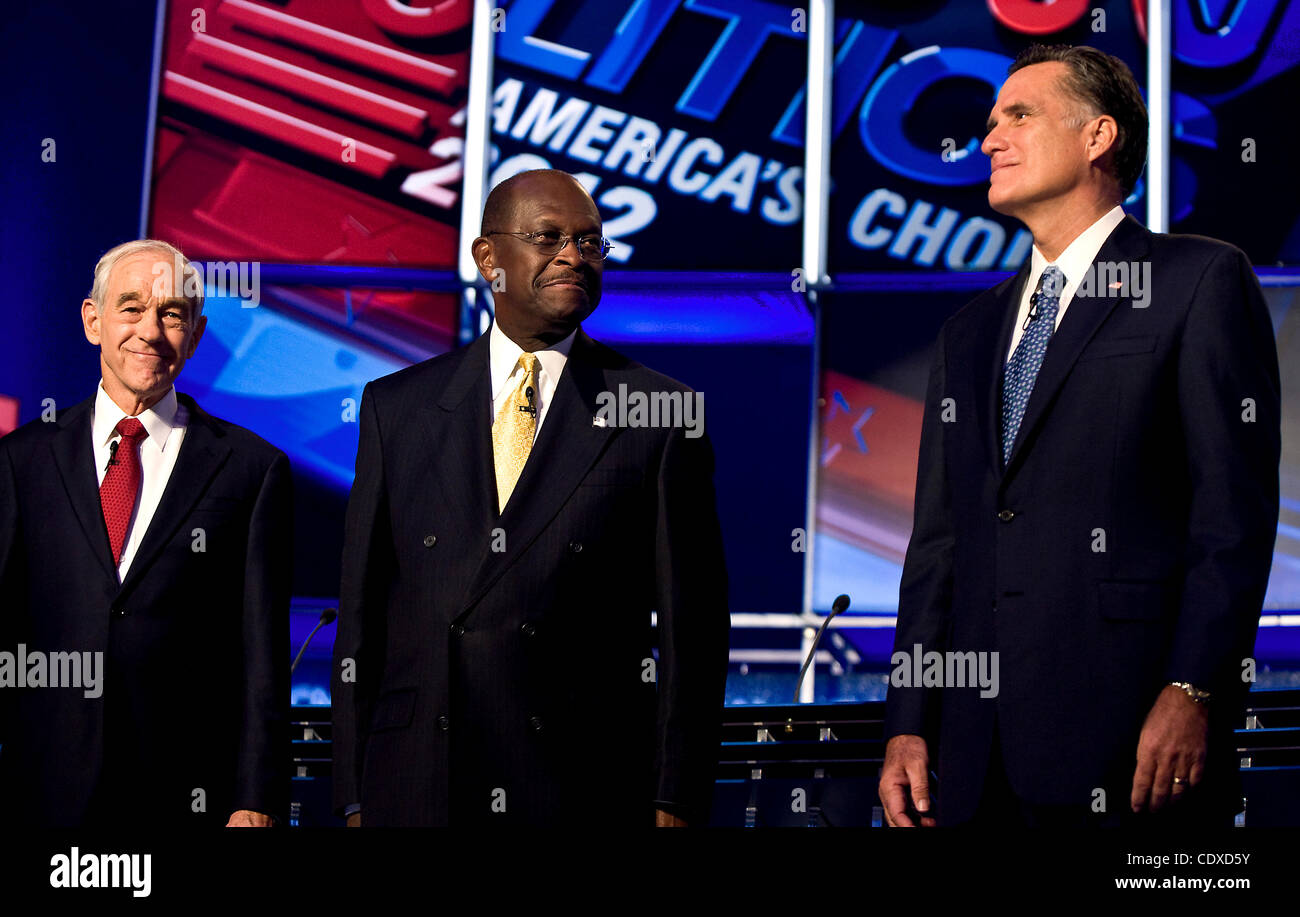 Ron paul debate cain hi-res stock photography and images - Alamy