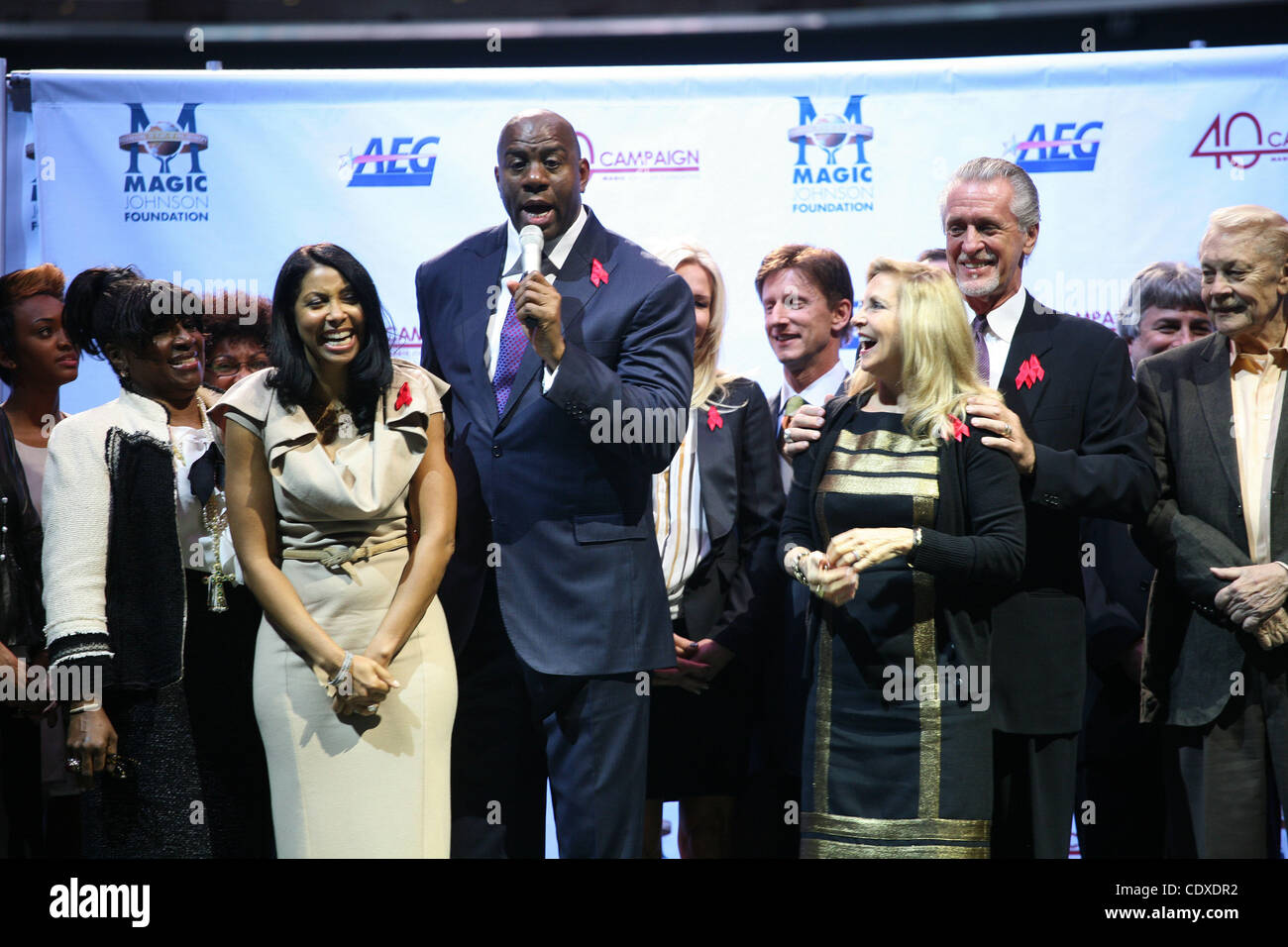 Nov. 7, 2011 - Los Angeles, California, U.S. - From left Cookie Johnson ...