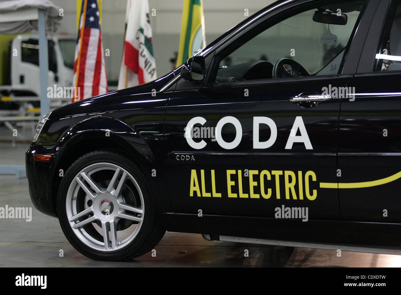 Nov. 10, 2011 - Los Angeles, California, U.S. - An electric vehicle is ...