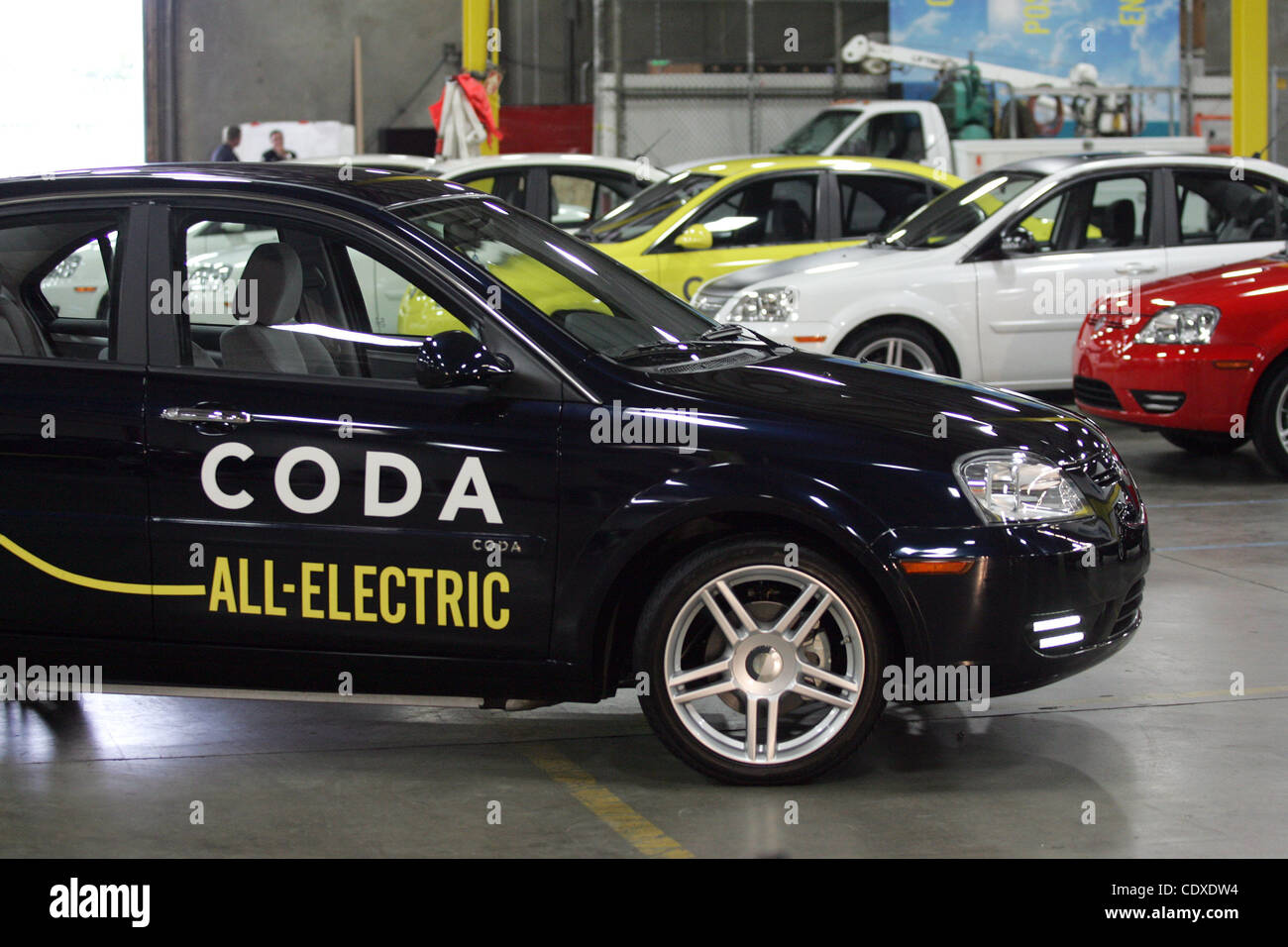 Nov. 10, 2011 - Los Angeles, California, U.S. - An electric vehicle is ...