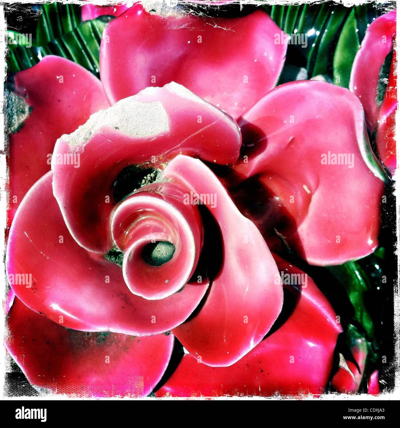 Sept. 5, 2011 - Carcassonne, FRANCE - Details from graveyard outside ...