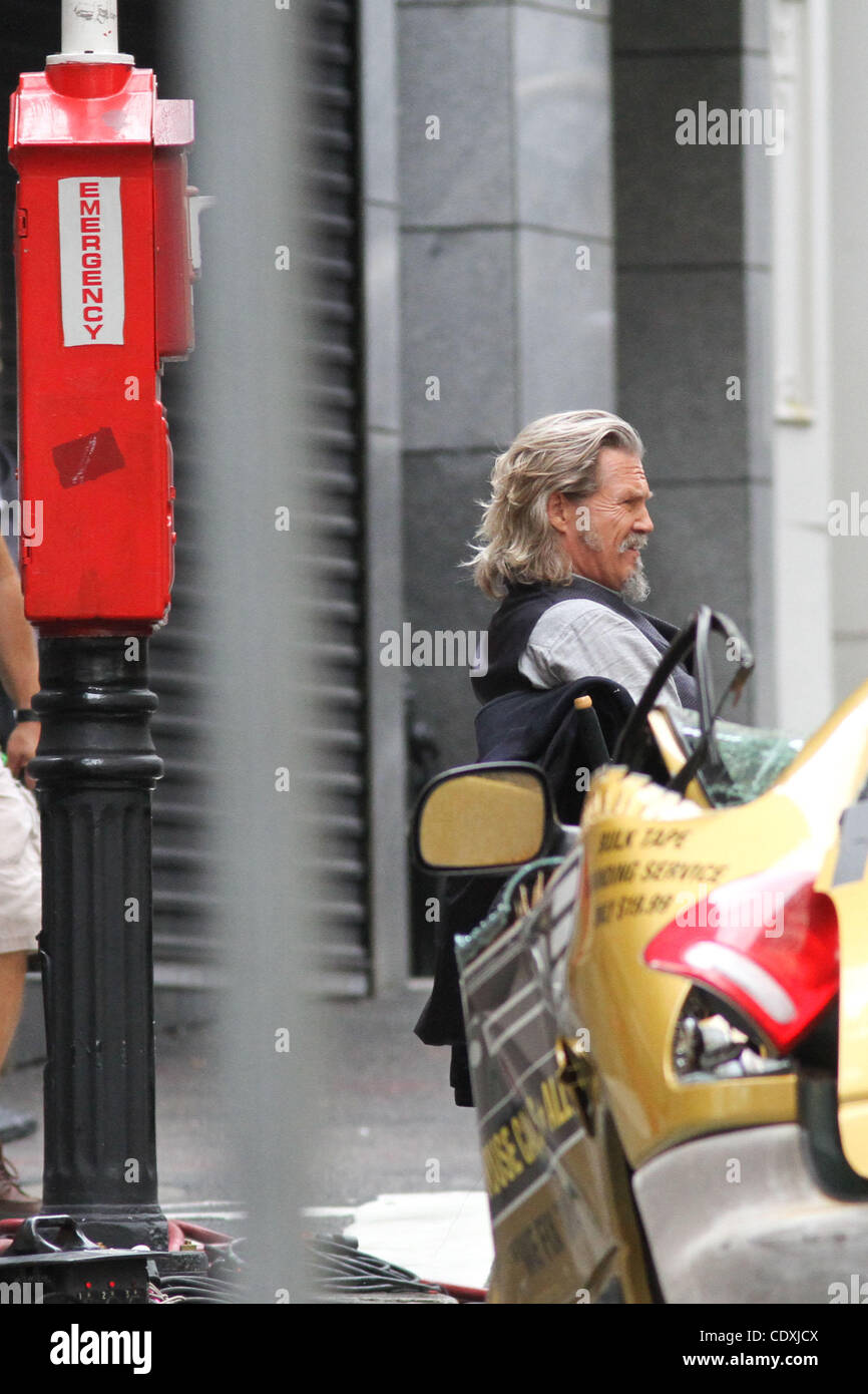 Academy Award winning actor Jeff Bridges is seen on the set of his new ...