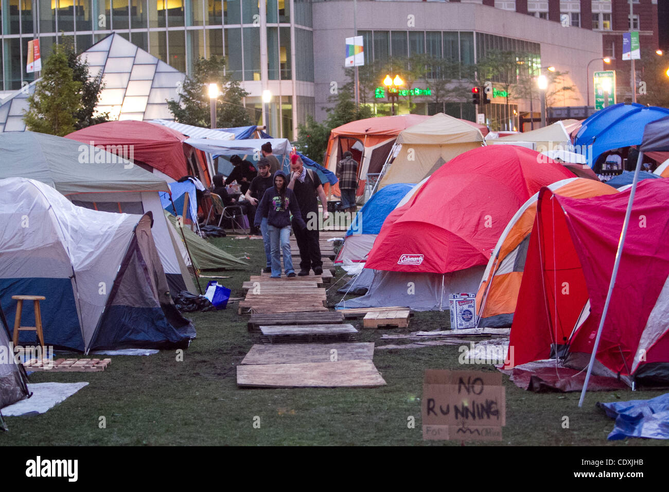 The Occupy Boston movement contiunes to grow in Dewey Square in Boston ...
