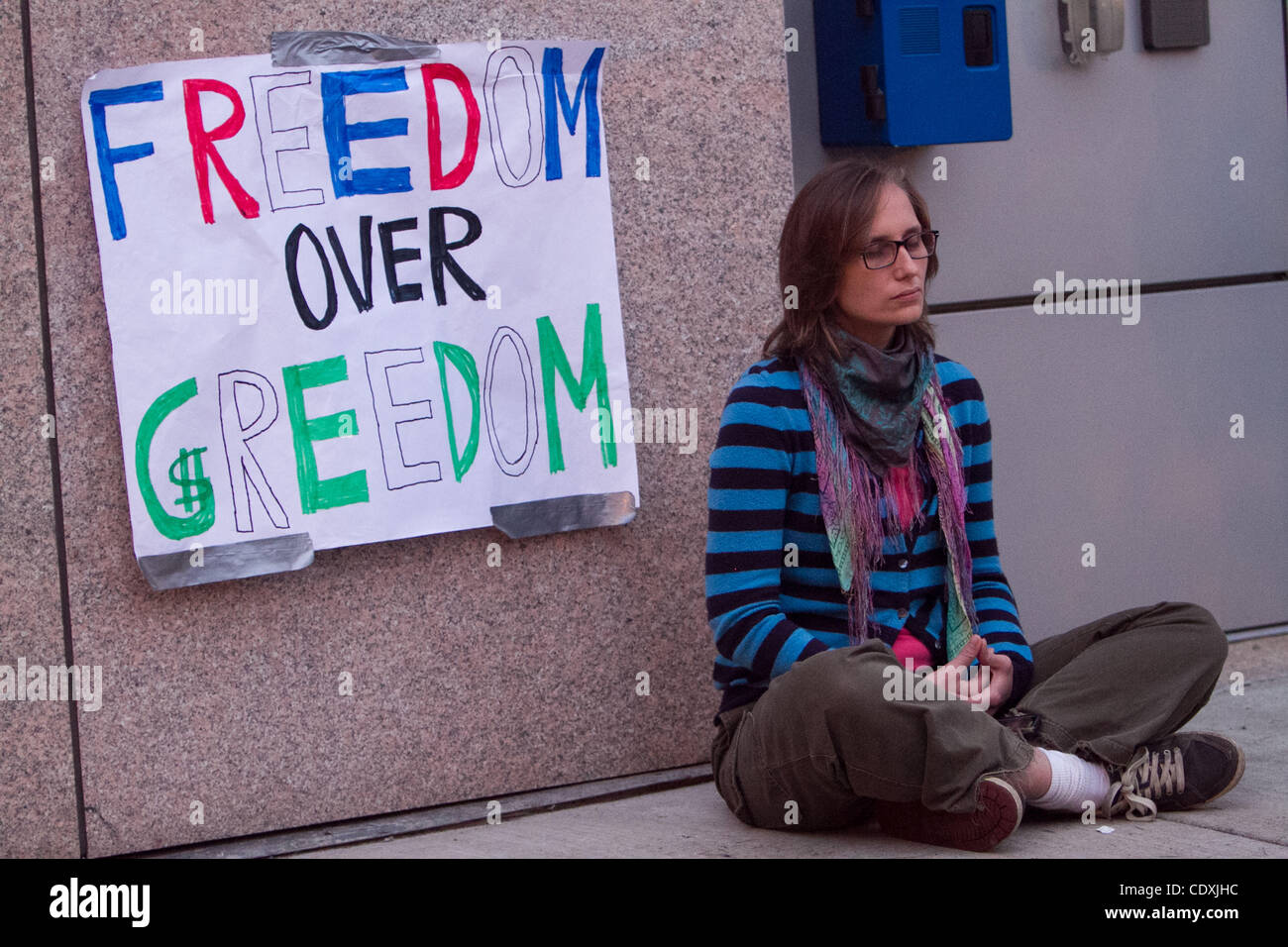 The Occupy Boston movement contiunes to grow in Dewey Square in Boston ...