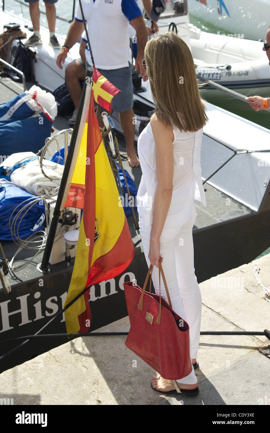 Aug. 6, 2011 - Palma de Majorca, Spain - Prince Felipe and Princess ...