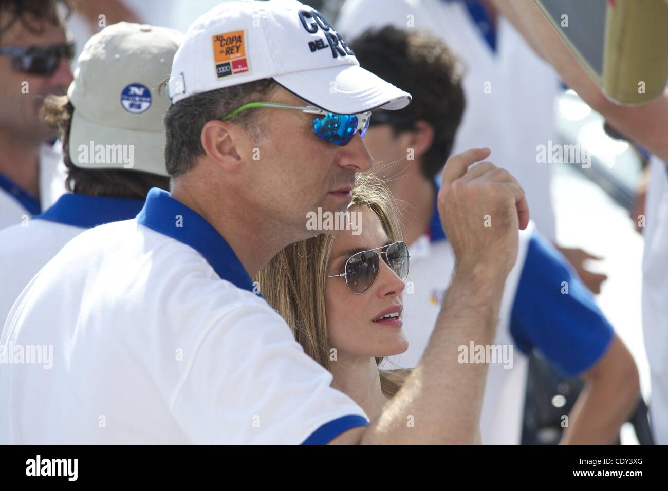 Aug. 6, 2011 - Palma de Majorca, Spain - Prince Felipe and Princess ...